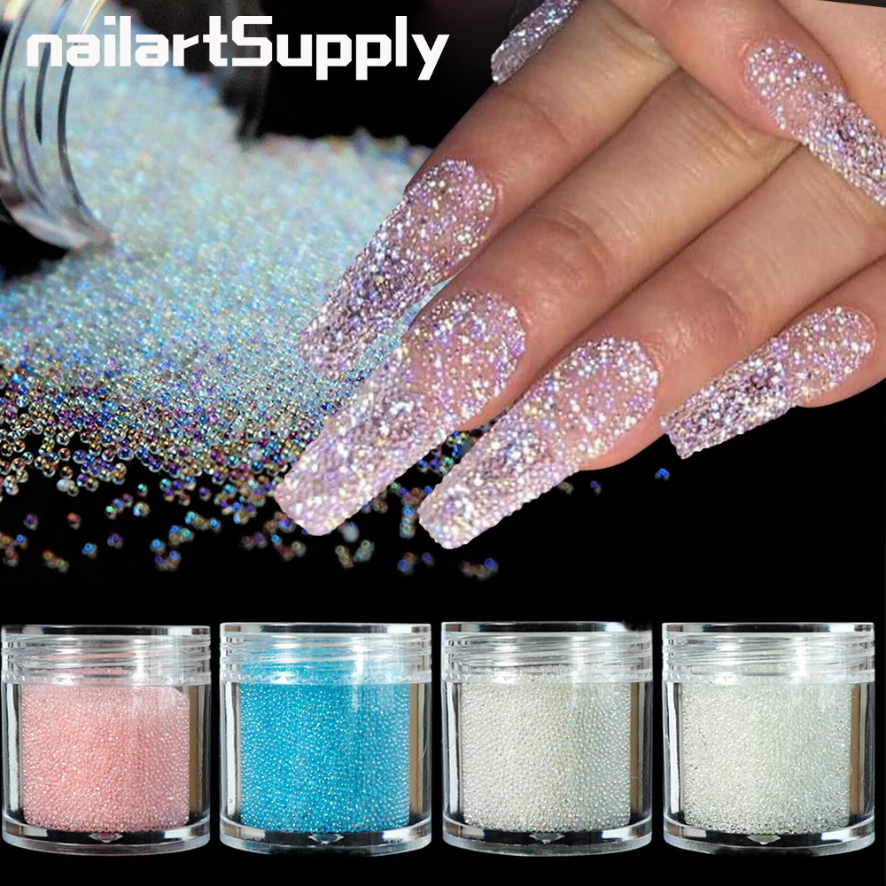 Reflective-Caviar-Crystals-For-Nails-Micro-Pixie-Beads-Nail-Art-Rhinestones-10g-Clear-Glass ...