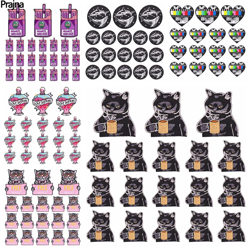 Cat Patches Clothes Kids | Badges Patches Cats | Cartoon Cat Patch ...