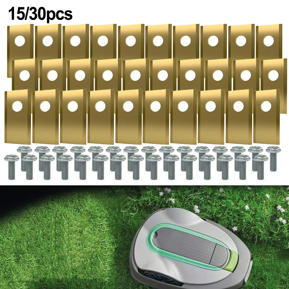18-30pcs-Stainless-Steel-Blades-For-Worx-Landroid-Robotic-Lawnmower ...