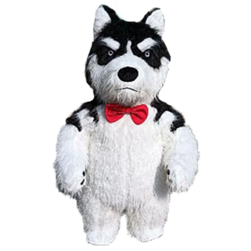 Realistic-Giant-Inflatable-Husky-Dog-Mascot-Costume-Adult-Full-Wearable ...