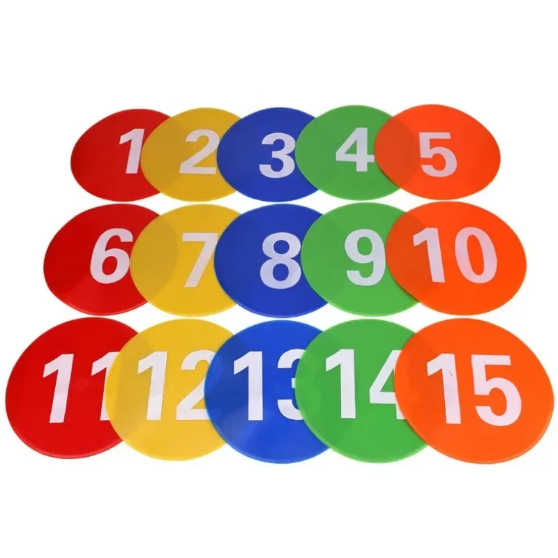 12cm-Soccer-Flat-Sign-Discs-Digital-Landmark-PVC-Wear-resistant-Anti ...