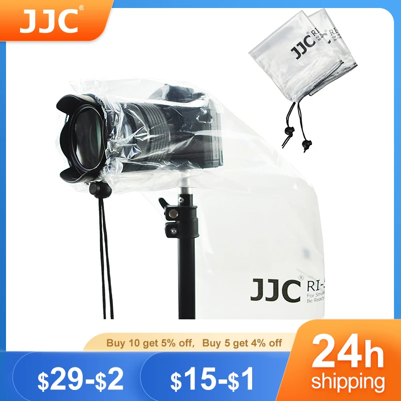 JJC-Camera-Raincoat-Rain-Cover-para-Canon-Nikon-Sony-Fuji-DSLR-c-meras ...