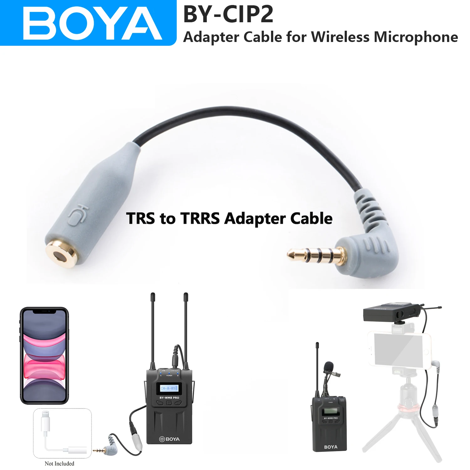 BOYA by-CIP2 Female Microphone Adapter Cable Price in Bangladesh - ShopZ BD