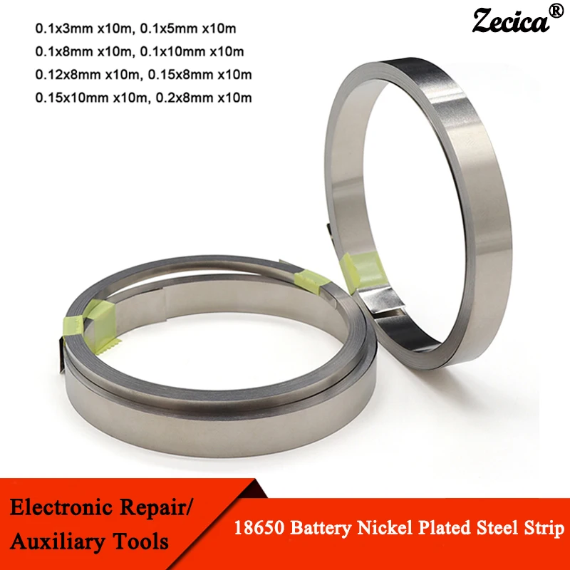 1-Roll-10m-18650-Li-ion-Battery-Nickel-Plated-Strip-Connector-0-1mm-0 ...