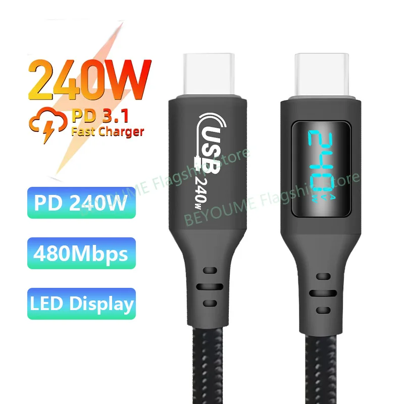 240W-USB-C-To-Type-C-Cable-5A-Fast-Charging-Type-C-Charge-Date-Cables ...