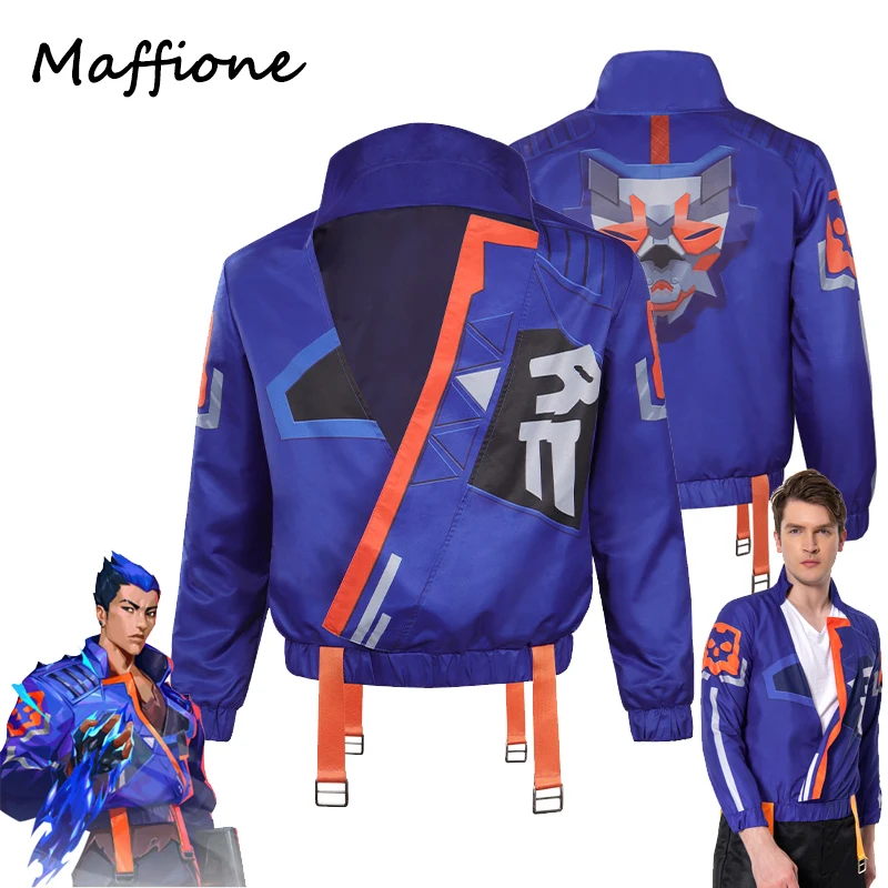 Valorant-Yoru-Cosplay-Costume-Coat-Outfits-Adult-Blue-Jacket-Kid-Role ...