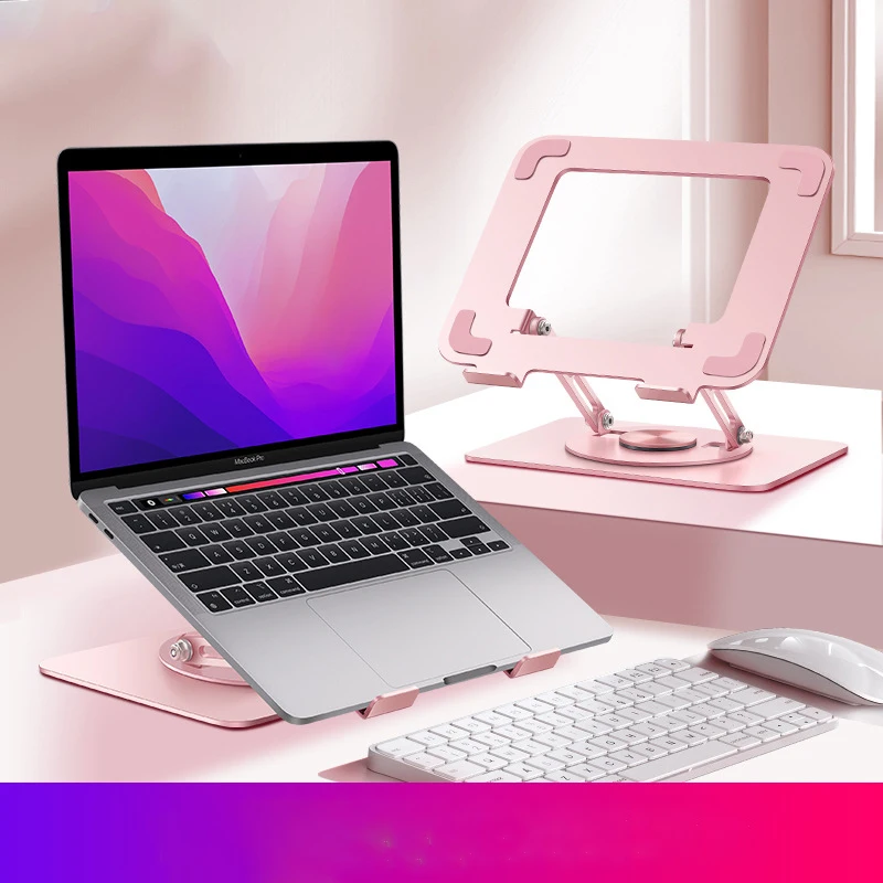 Foldable Tablet Bracket Stand 360 Degree Rotating Portable Laptop ...