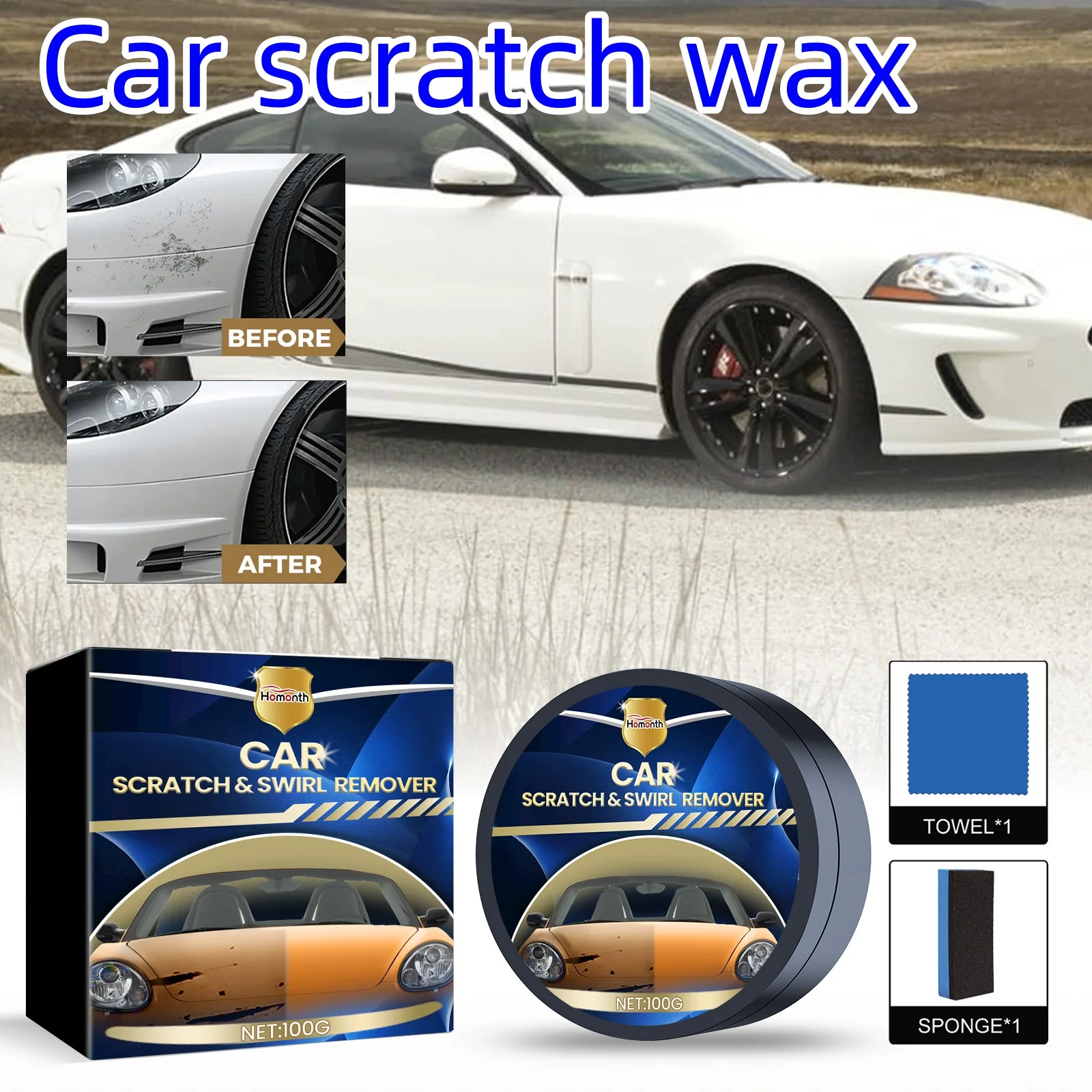 Homonth-Car-Scratch-Wax-Multi-functional-Car-Paint-Scratch-Scratch ...