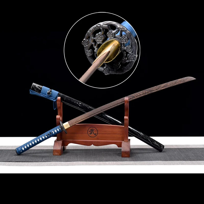 103cm-Iaido-Katana-Tatsu-Yamashiro-Wooden-Sword-Prop-Rosewood-Solid ...