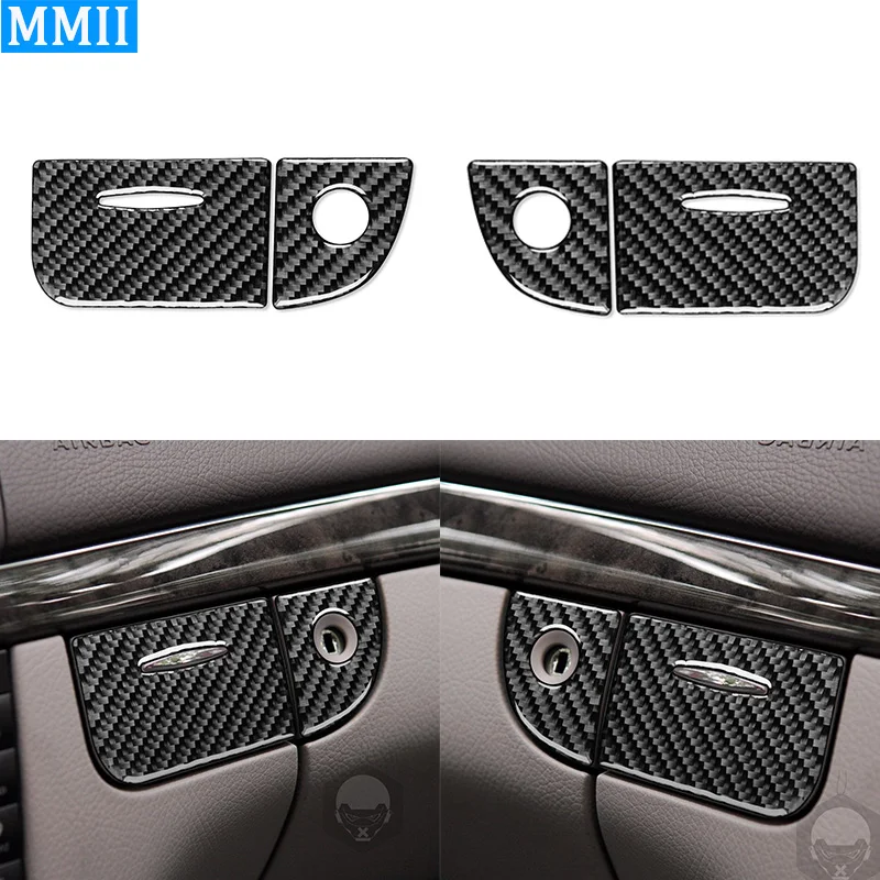 For-Mercedes-Benz-E-Class-W211-2003-2009-Carbon-Fiber-Copilot-Storage ...
