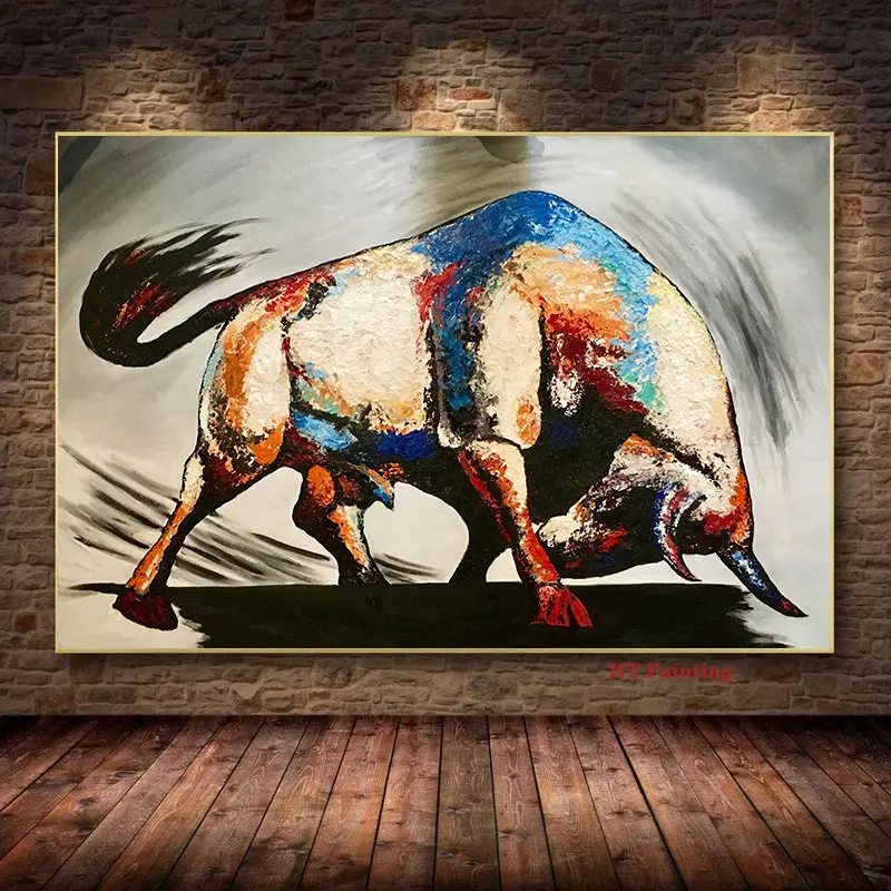 Angry Bull Painting