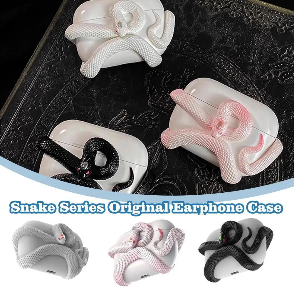 Creative 3D Snake Wireless Bluetooth Earphone Case for Air Pods Pro/Pro ...