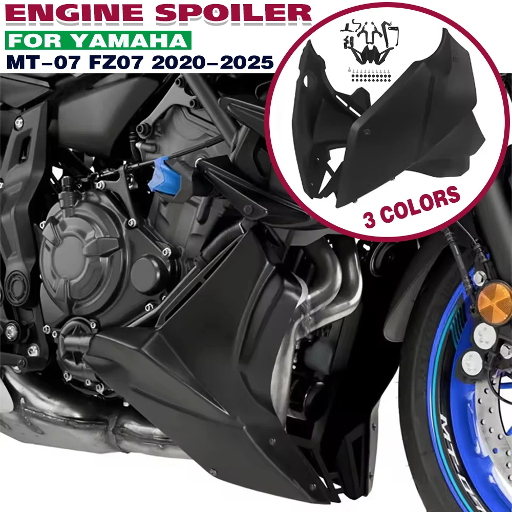 MT07 FZ07 Engine Spoiler Belly Pan Lower Fairing Mounting Bracket For ...
