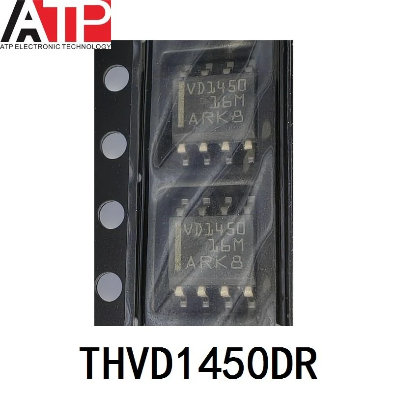 (5piece) New Original Thvd1450dr Vd1450 Thvd1450 Chip Ic Transceiver Half 1/1 Rs485 8soic ...