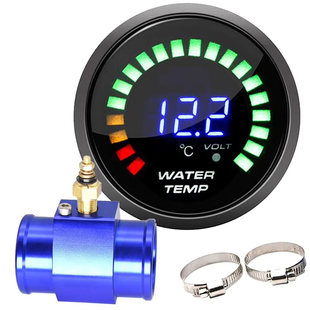 Auto Water Temp Gauge With Sensor 52mm 2 Inch Lcd Digital Water ...