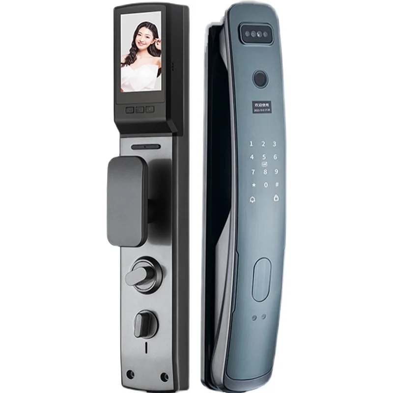 Facial-recognition-anti-theft-door-Home-fingerprint-password-lock ...