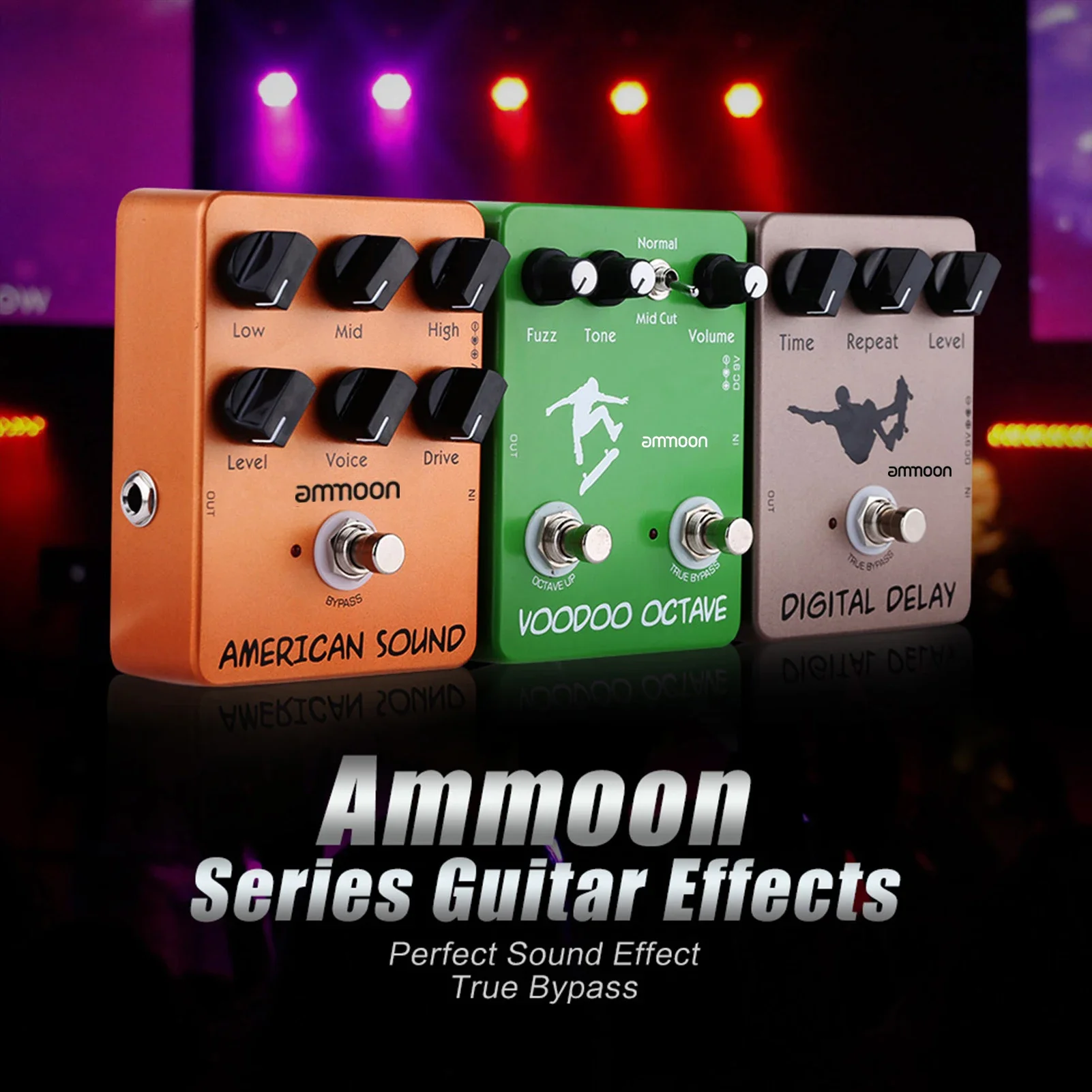 Ammoon-Pedal-de-guitarra-AP-12-Fuzz-accesorio-con-efecto-de-Fuzz-ovous ...