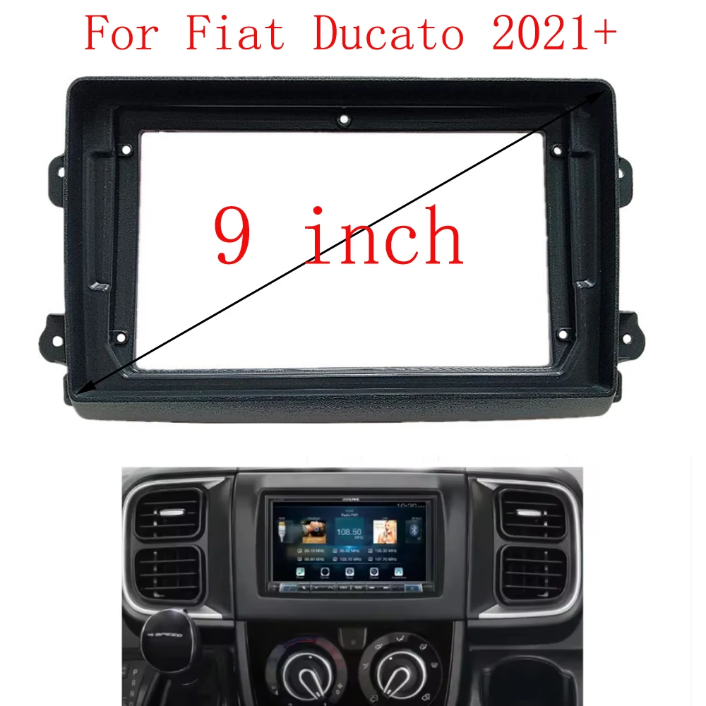 2-DIN-9-Inch-Car-Frame-Fascia-Adapter-Canbus-Box-Android-Radio-Dash ...