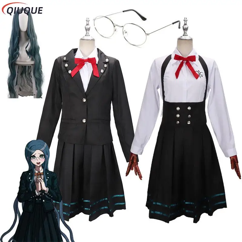 Danganronpa-V3-Shirogane-Tsumugi-Cosplay-Costume-Wig-Glasses-Women-JK ...