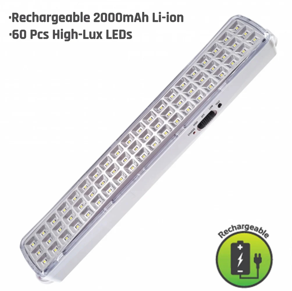 Power Outage LED Emergency Light Portable Wall-Mounted Rechargeable ...