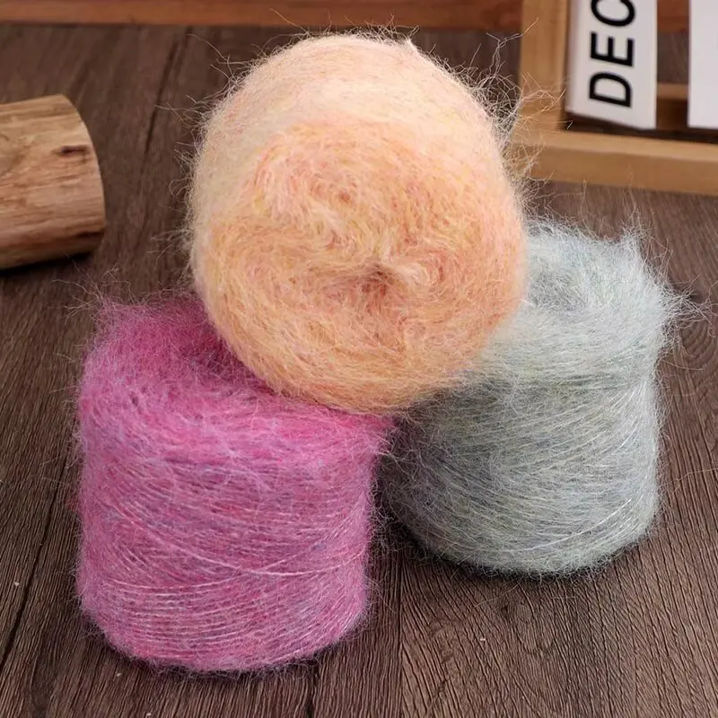 300g 1 Large Bag of Long Wool and Mohair Yarn, Used for Weaving Women's ...