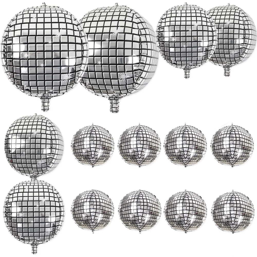 Juego-de-globos-de-bola-de-discoteca-de-14-piezas-globo-grande-4D-de-32 ...
