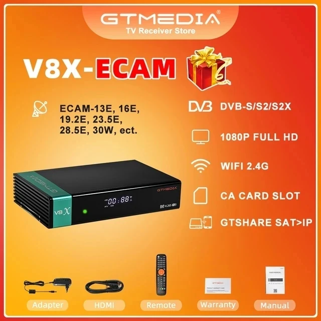 GTMEDIA-V8X-Ecam-Satellite-TV-Receiver-DVB-S-S2-S2X-Built-in-2-4G-WIFI ...