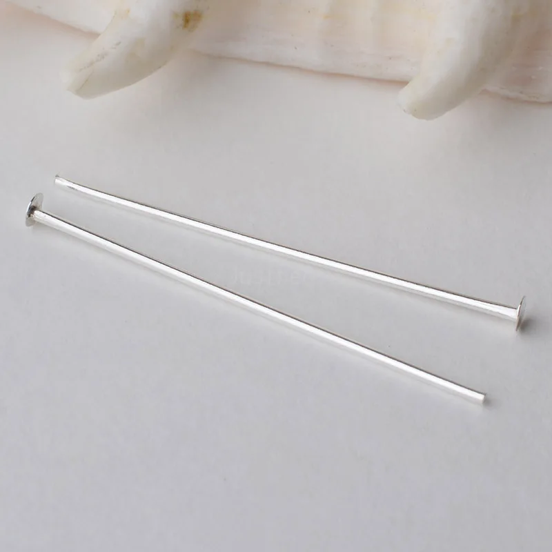 925-Sterling-Silver-Flat-Head-Pins-Silver-T-pin-For-Jewelry-Making ...