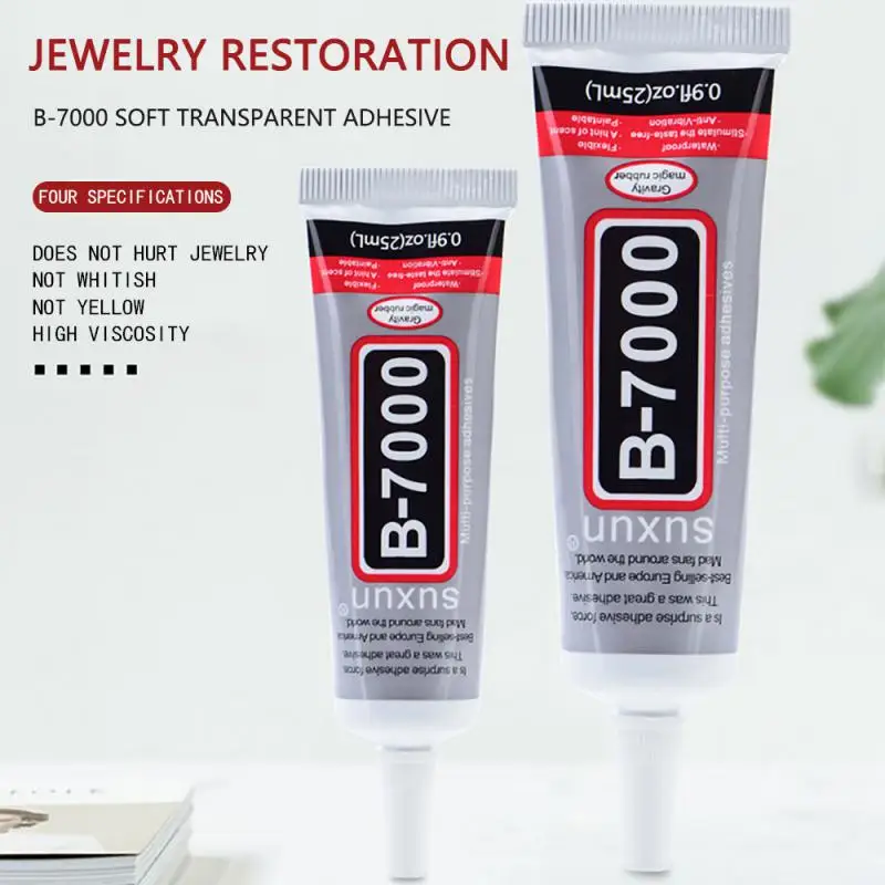 25ml-B-7000-Glue-Multi-function-Strong-Adhesive-Diy-65-80A-Hardness ...