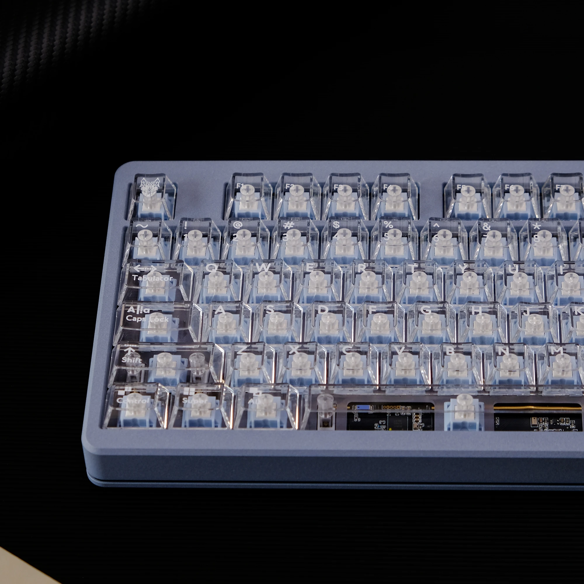 Double-Shot-Clear-Keycaps-Cherry-Profile-114-Keys-White-Full ...