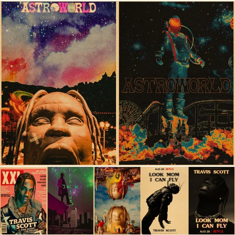 Travis-Scott-Astroworld-Hip-Hop-Rap-Music-Star-Posters-and-Prints ...