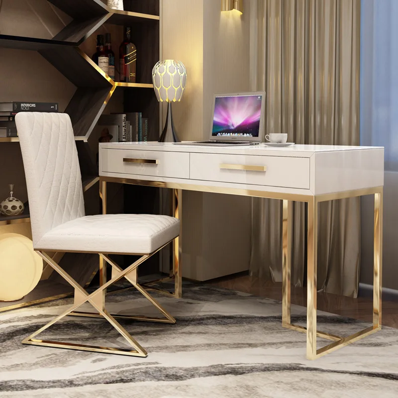 Luxury-office-desk-painted-computer-desk-modern-minimalist-small ...