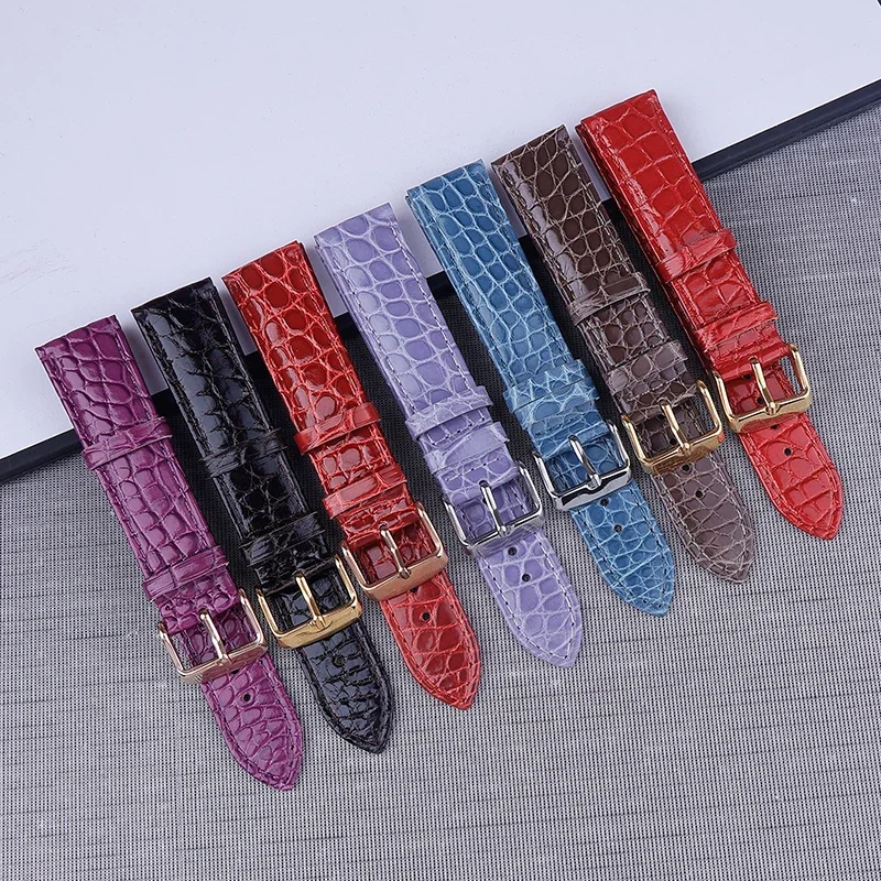 High-quality-crocodile-leather-watch-strap-suitable-for-men-and-women ...