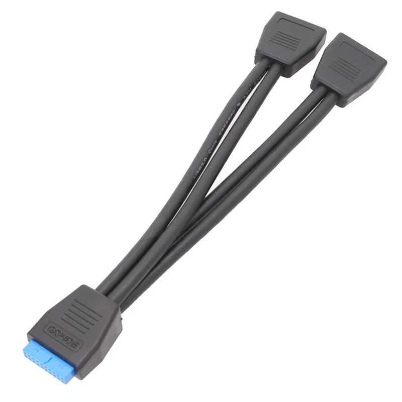 Mini mini usb 3.0 19 pinos/20pin extensão interna cabeçalho 1 a 2 ...