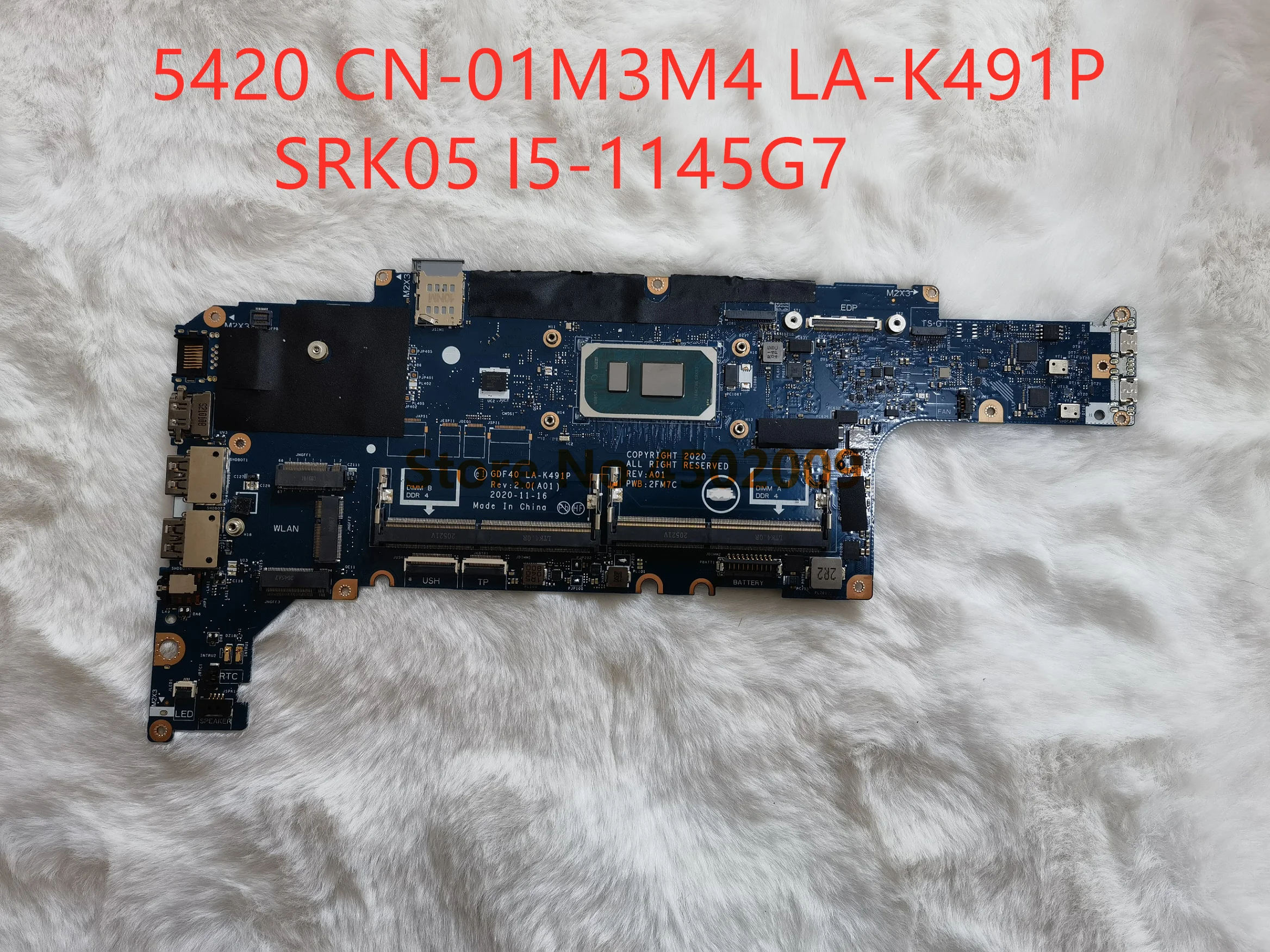 CN-01M3M4-for-DELL-Latitude-5420-1M3M4-01M3M4-LA-K491P-Laptop ...