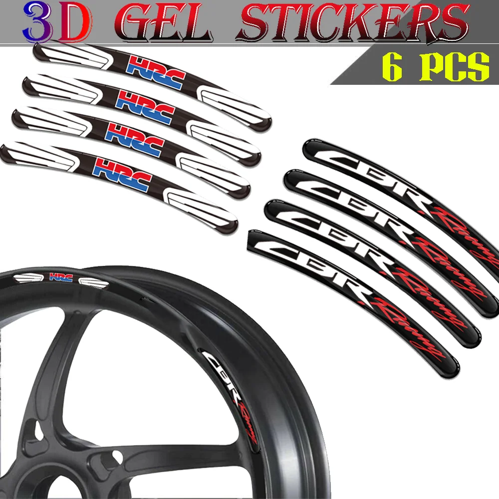 HRC CBR Stickers Motorcycle Wheels For HONDA RR Racing CBR1000rr ...