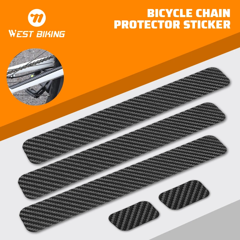 WEST-BIKING-Bicycle-Chain-Protection-Sticker-Mountain-Bike-Carbon-Fiber ...