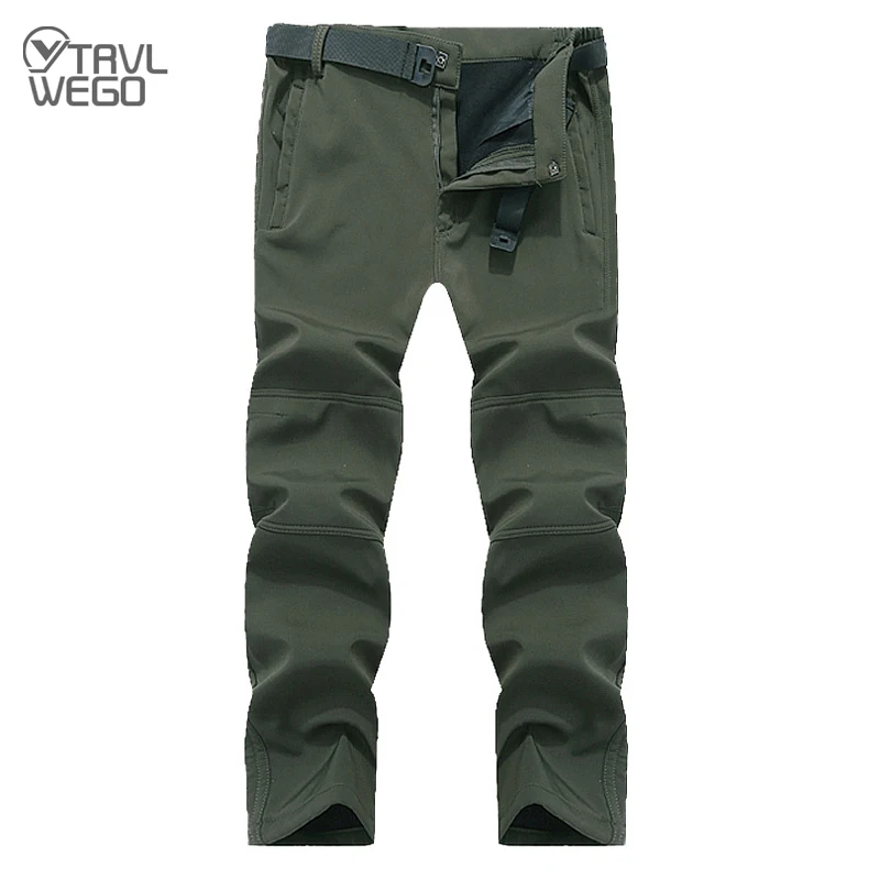TRVLWEGO-Pantalones-t-cticos-de-lana-Softshell-para-hombre-pantalones ...