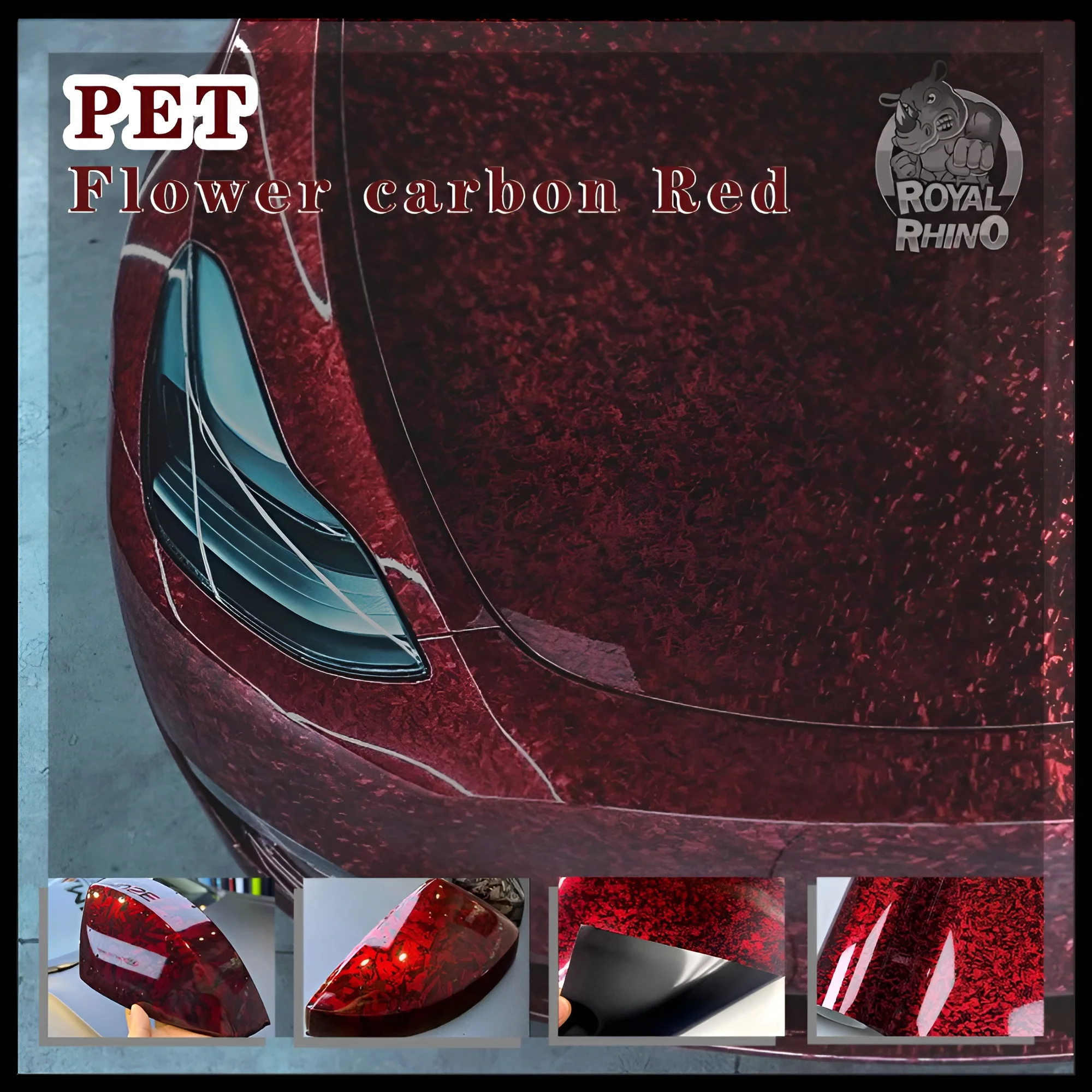 Carbon-Fiber-Film-DIY-Car-Body-Film-Red-Glossy-Forged-Carbon-Fiber ...