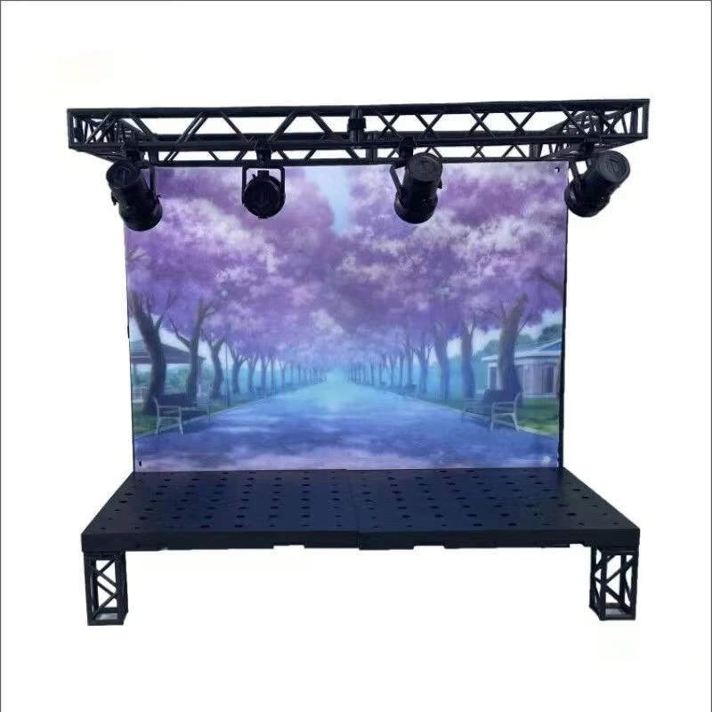 Toys And Mecha Models With Colorful Ambient Lights Display Stage Diy ...