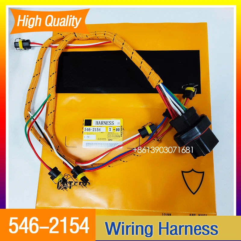 Excavator-E330D-E336D-C9-Fuel-Injector-Wiring-Harness-546-2154-5462154 ...