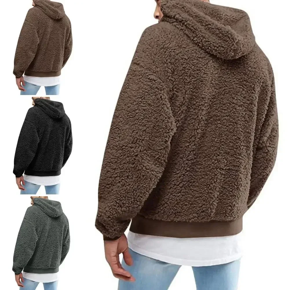 Autumn-Men-s-Sweatshirt-Hoodie-Solid-Color-Hooded-Hat-Long-Sleeves-Soft ...