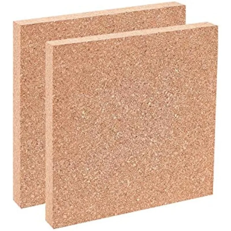 2PCS-Square-Bulletin-Boards-6-x-6-inch-Wood-Cork-Board-0-6-inch-Thick ...