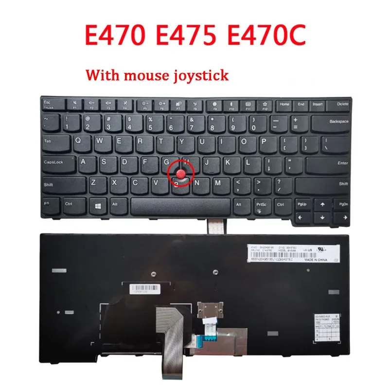 NEW-Laptop-Rreplacement-Keyboard-Compatible-for-LENOVO-E450-E460-E470-E470C-E455-E450C-W450-E465 ...