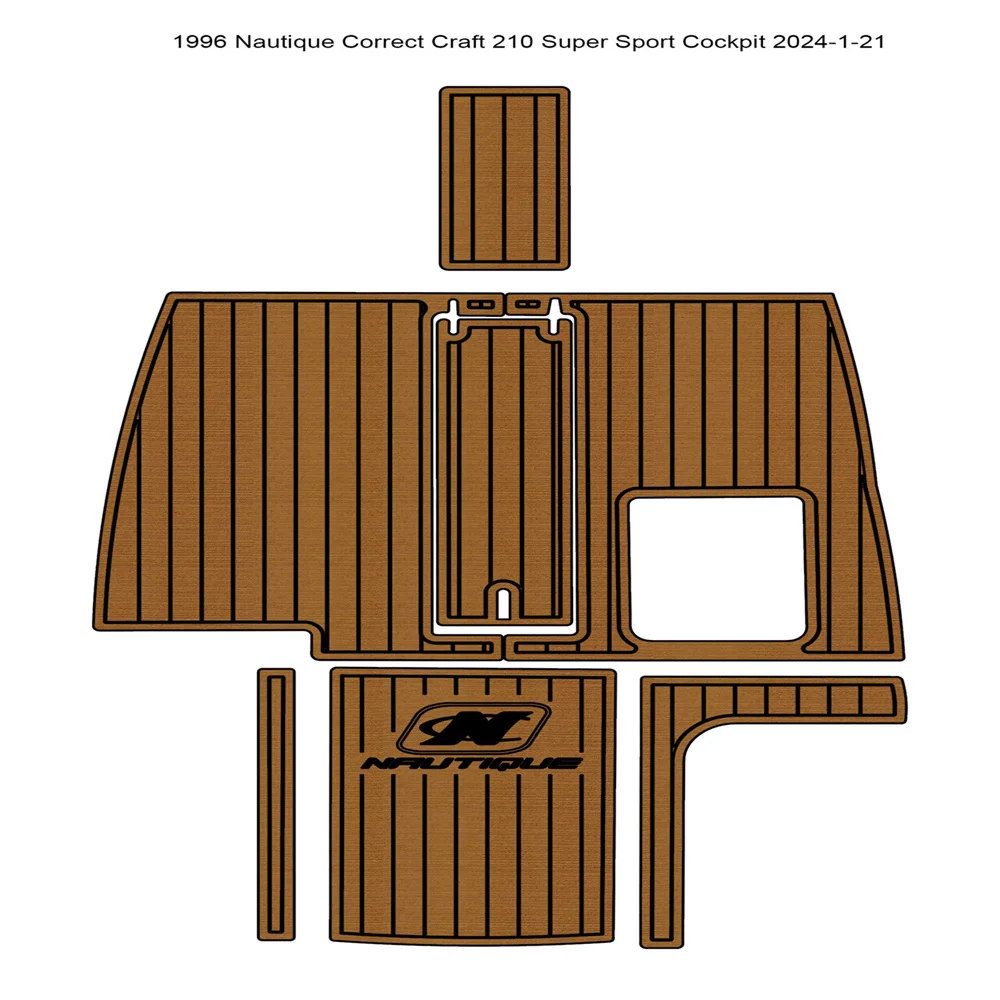 1996-Nautique-Correct-Craft-210-Super-Sport-Cockpit-Pad-Boat-EVA-Foam ...