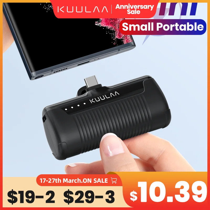 KUULAA-Mini-Power-Bank-4500mAh-Portable-Charger-for-iPhone-15-14-13-12 ...