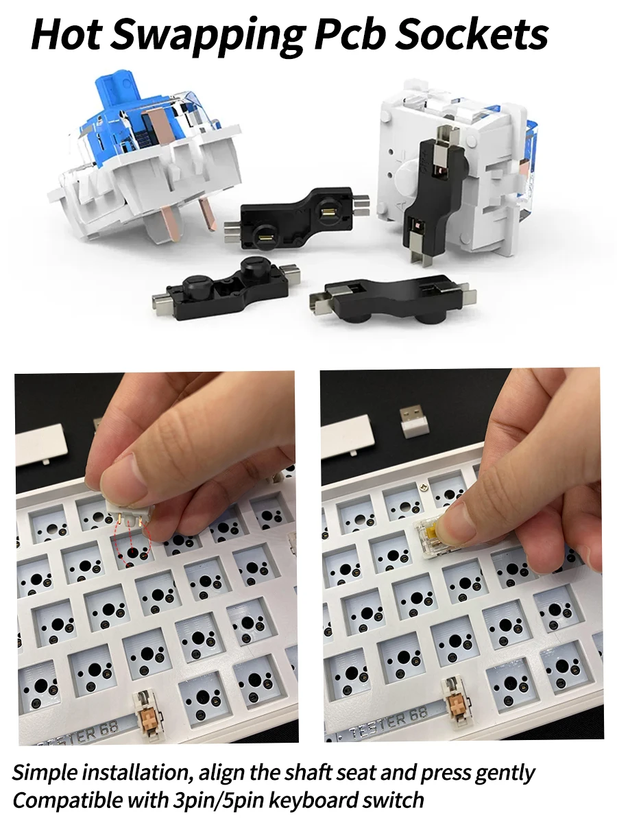 CIY Tester 68 Keyboard Switch Tester Hot Swappable CIY68 Tester68 ...