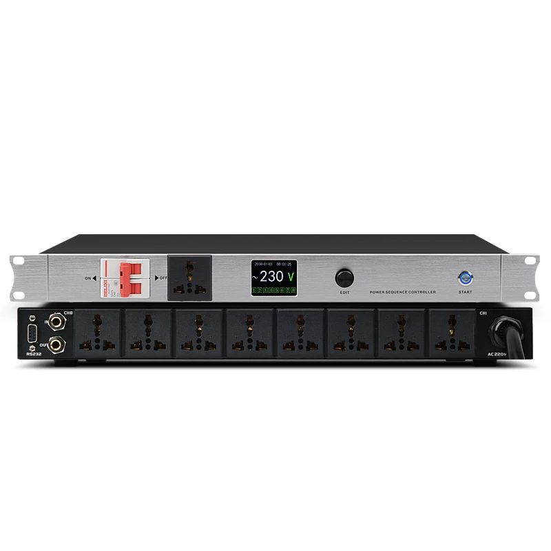 8-Channel-NC-Professional-Power-Supply-Sequencer-LCD-Display-RS232 ...
