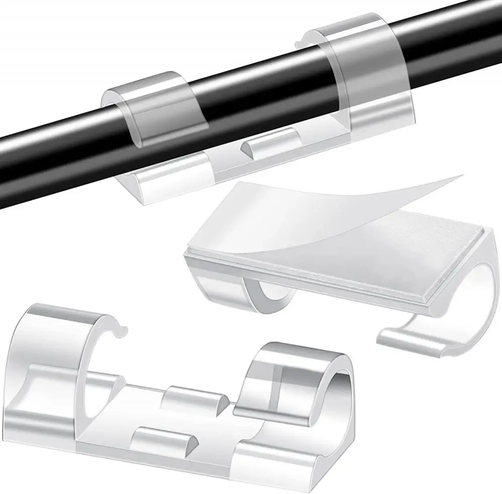 20Pcs-Cable-Clips-Organizer-Desktop-Cable-Organizer-Self-Stick-Wire ...