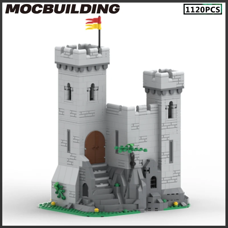 MOC-Building-Block-DIY-Bricks-Medieval-Fortress-European-Style-Castle ...